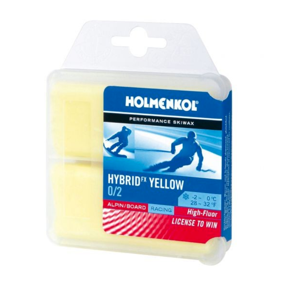 Holmenkol Hybrid FX Yellow Snowboard Wax – Stoked Boardshop