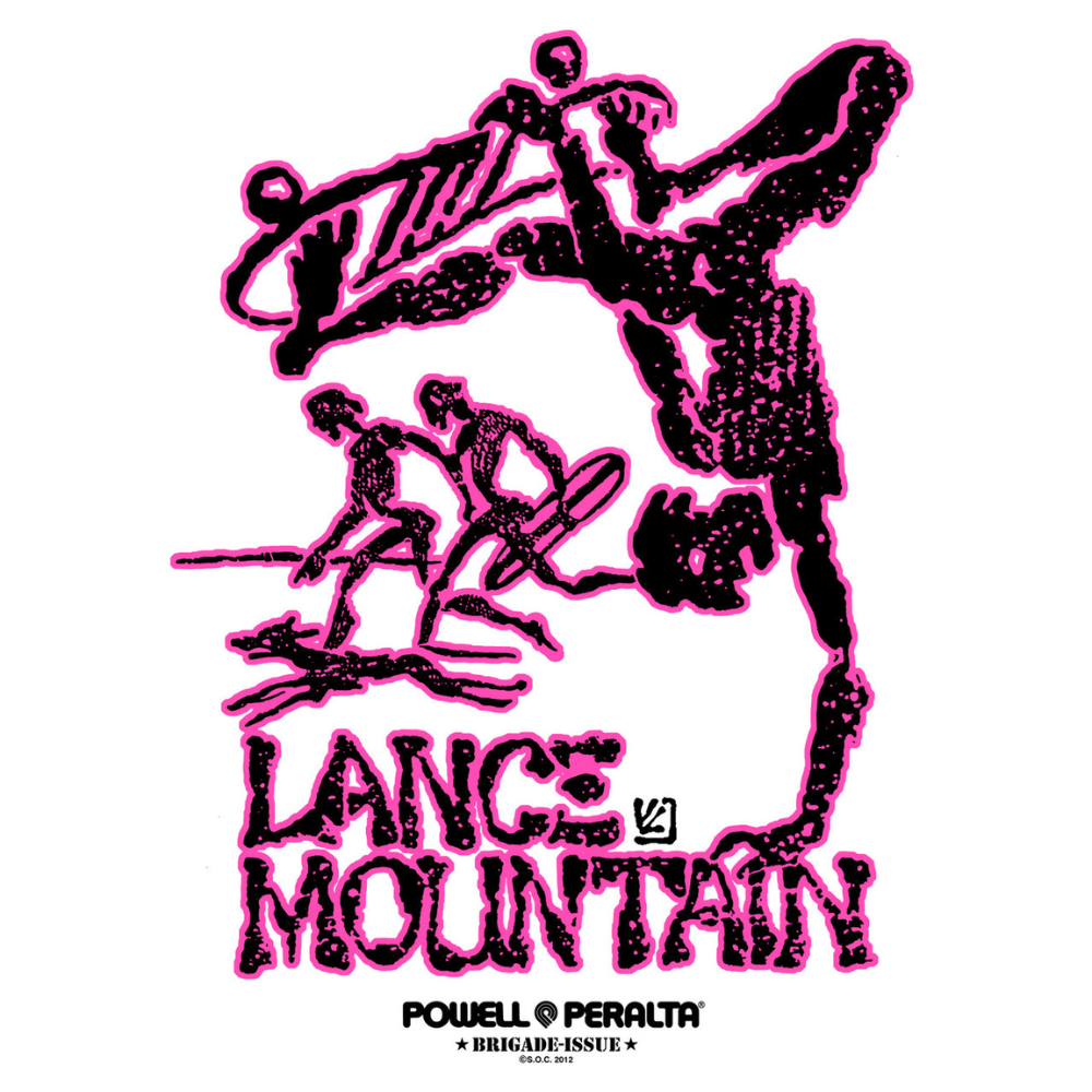 Bones Lance Mountain Bones Brigade Sticker Pink – Stoked Boardshop