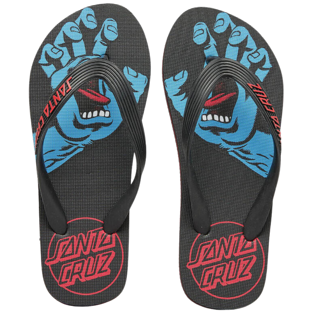 Santa Cruz Kids Screaming Hand Slippers Black – Stoked Boardshop