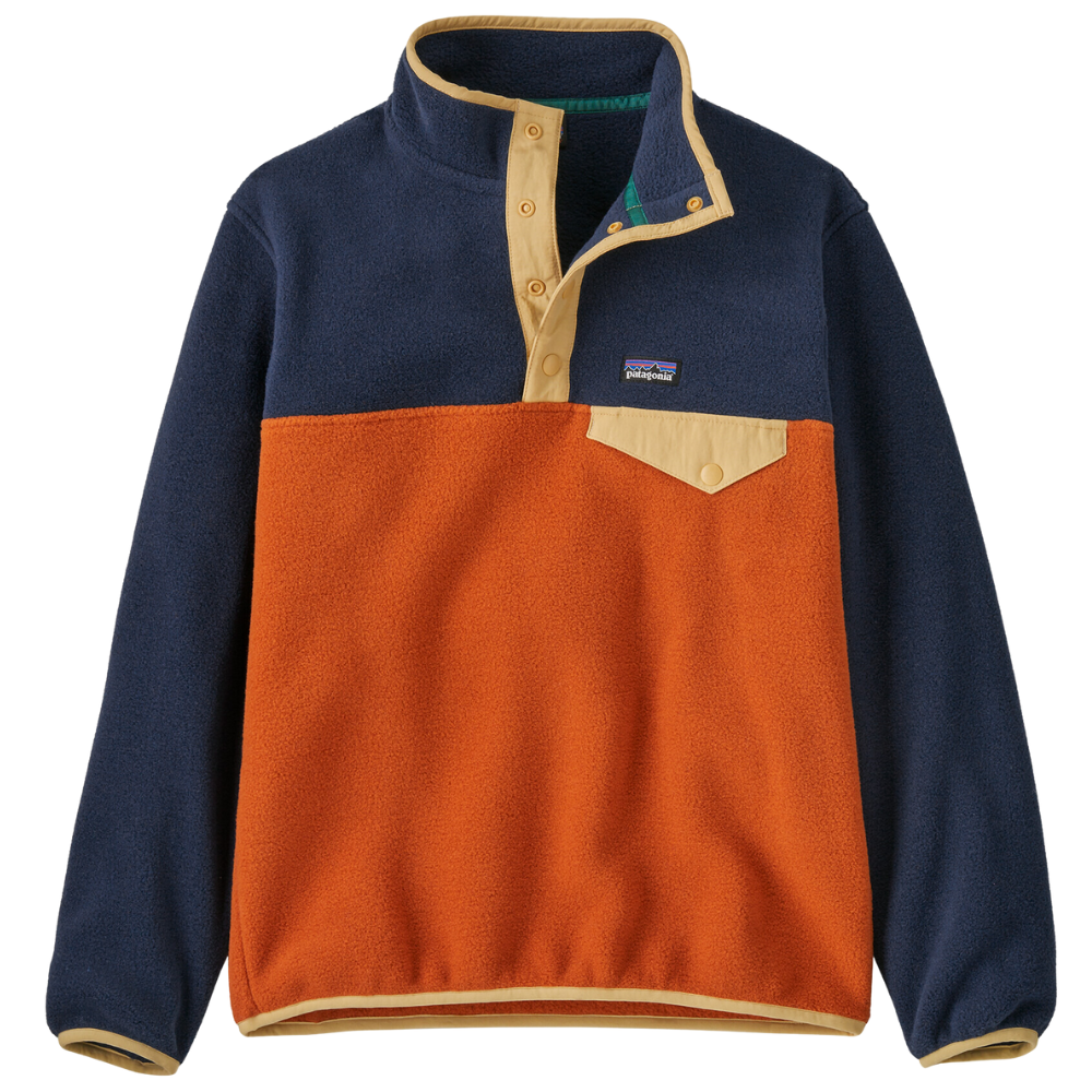 Patagonia Kids Lightweight Synchilla® Snap-T® Fleece Pullover Redtail ...