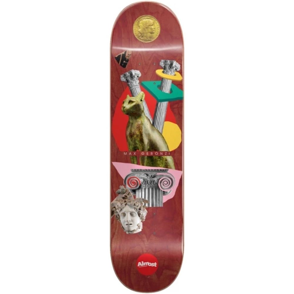 Almost Max Relics Maroon 8.375" Skateboard Deck – Stoked Boardshop