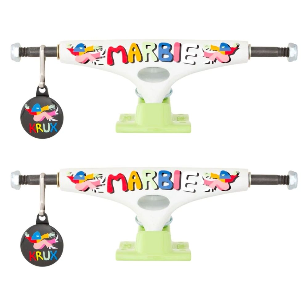 Krux Marbie Miller K5 DLK White 8.5" Skateboard Trucks – Stoked Boardshop